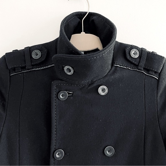 Divided | Jackets & Coats | Divided Fall Winter Wool Coat With Leather ...